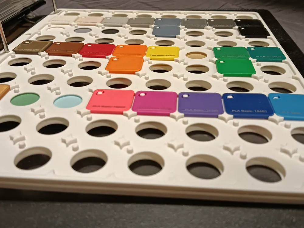 Binder page for Bambu Lab filament swatches by TrinaryLogic - MakerWorld