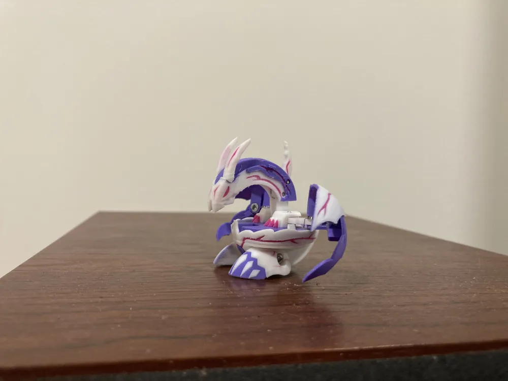 Bakugan Silent Naga - Multicolor, Custom Supports - Free 3D Print Model ...