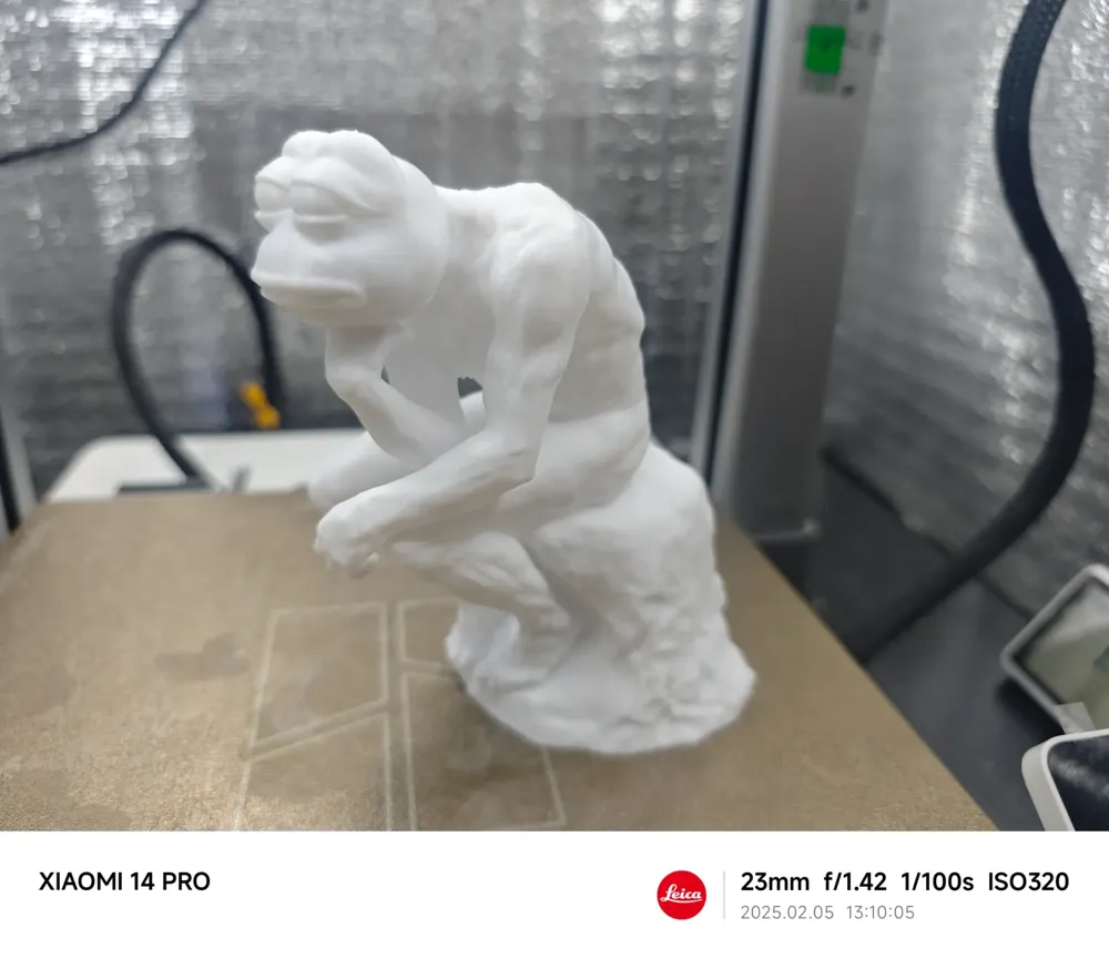 The Thinker Sad Frog Pepe the Frog by Quadratic model sharing - MakerWorld