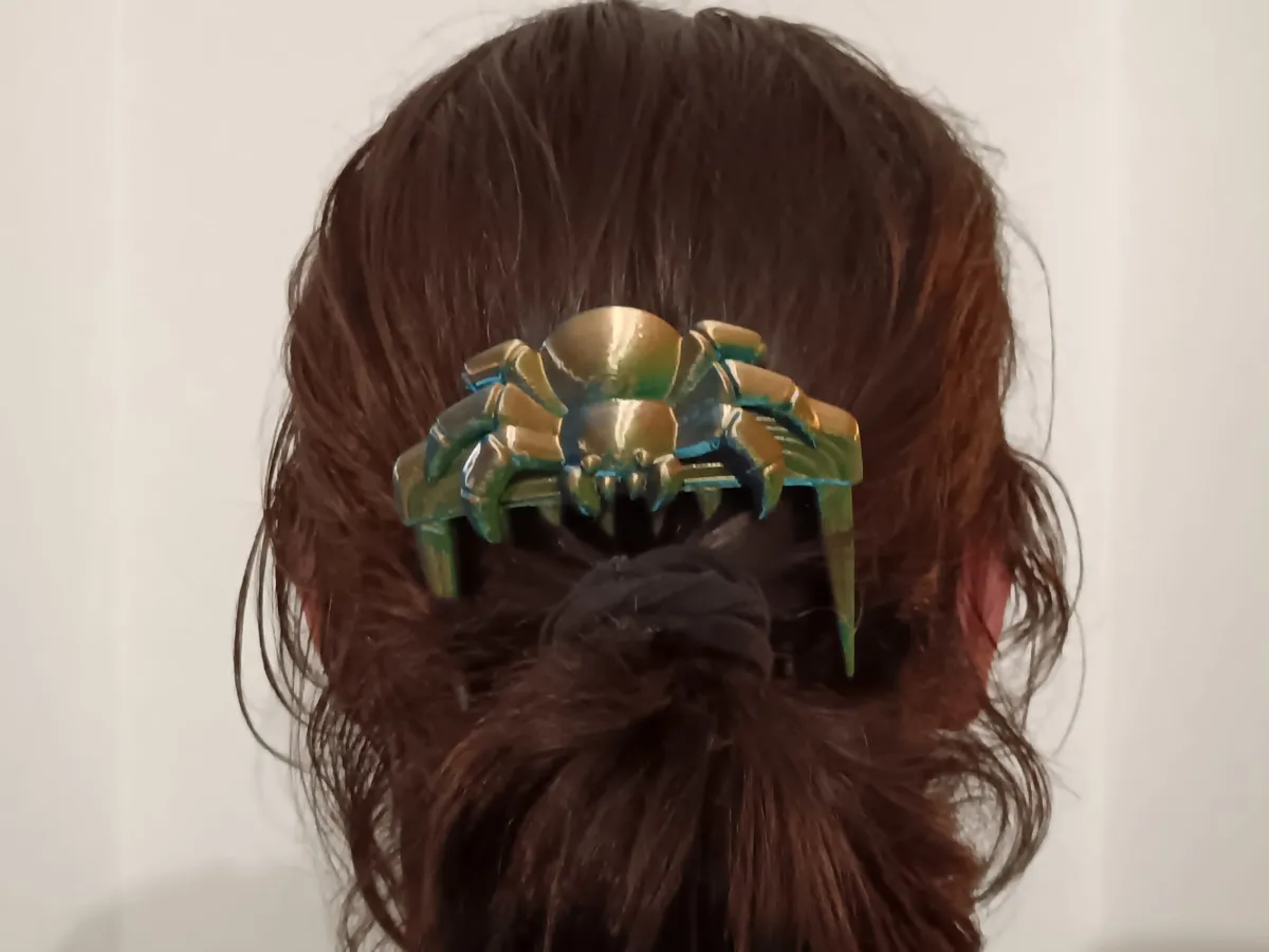 Chonky Spider Hair Comb - Free 3D Print Model - MakerWorld
