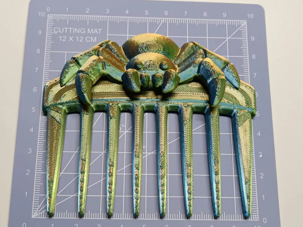 Chonky Spider Hair Comb - Free 3D Print Model - MakerWorld