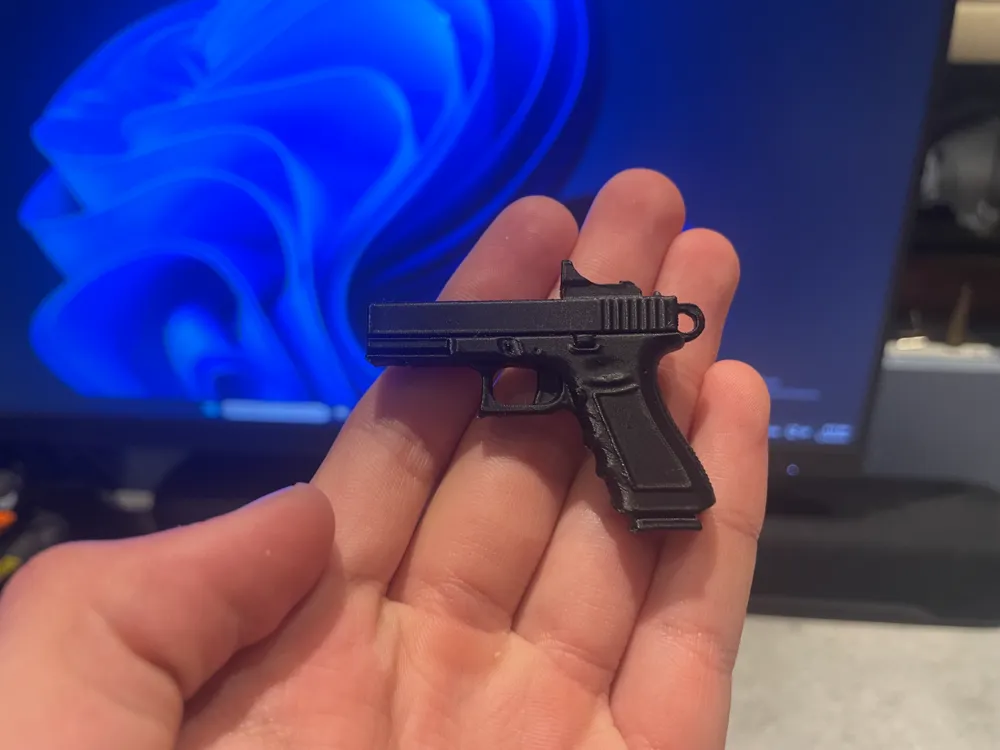 Mini Glock Keychain by kapsthedesinger MakerWorld: Download Free 3D Models