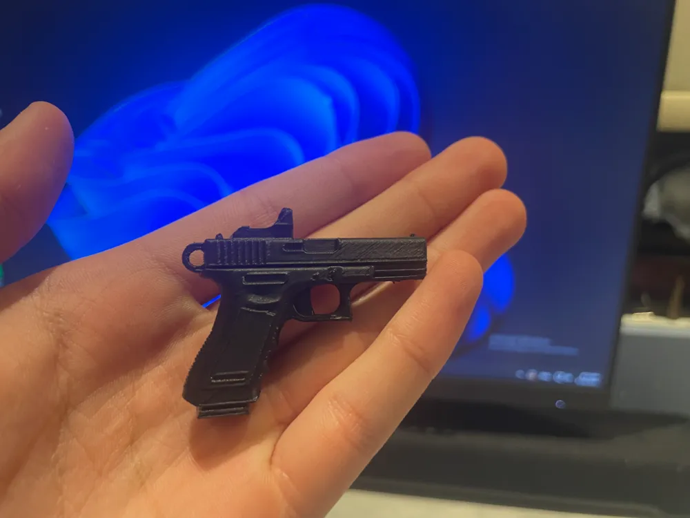 Mini Glock Keychain by kapsthedesinger MakerWorld: Download Free 3D Models