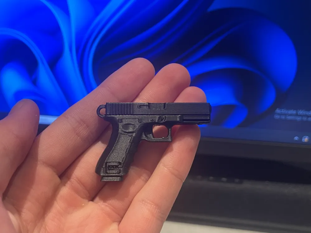 Mini Glock Keychain by kapsthedesinger MakerWorld: Download Free 3D Models
