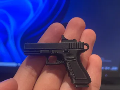 Mini Glock Keychain by kapsthedesinger MakerWorld: Download Free 3D Models
