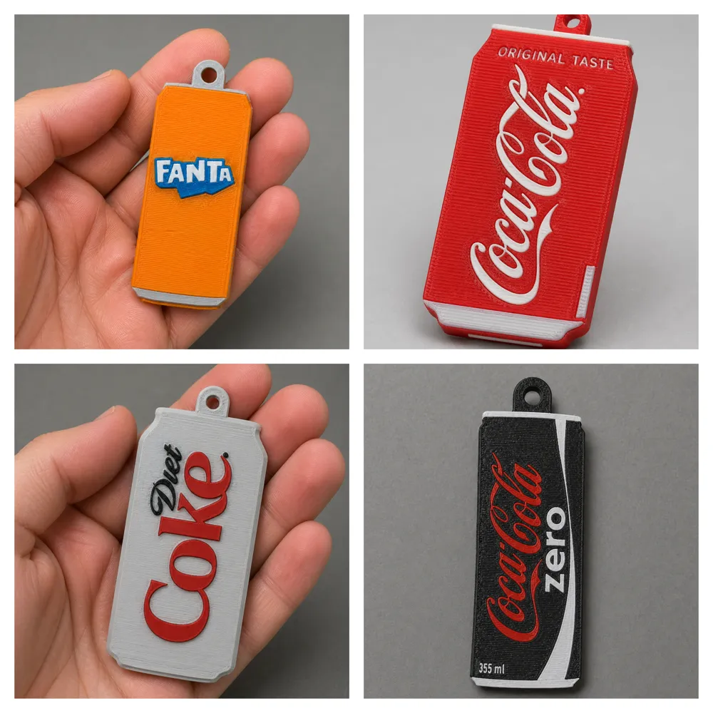 Coca Cola, Diet Zero Sprite Fanta Bottle Opener Keychain - Free 3D ...
