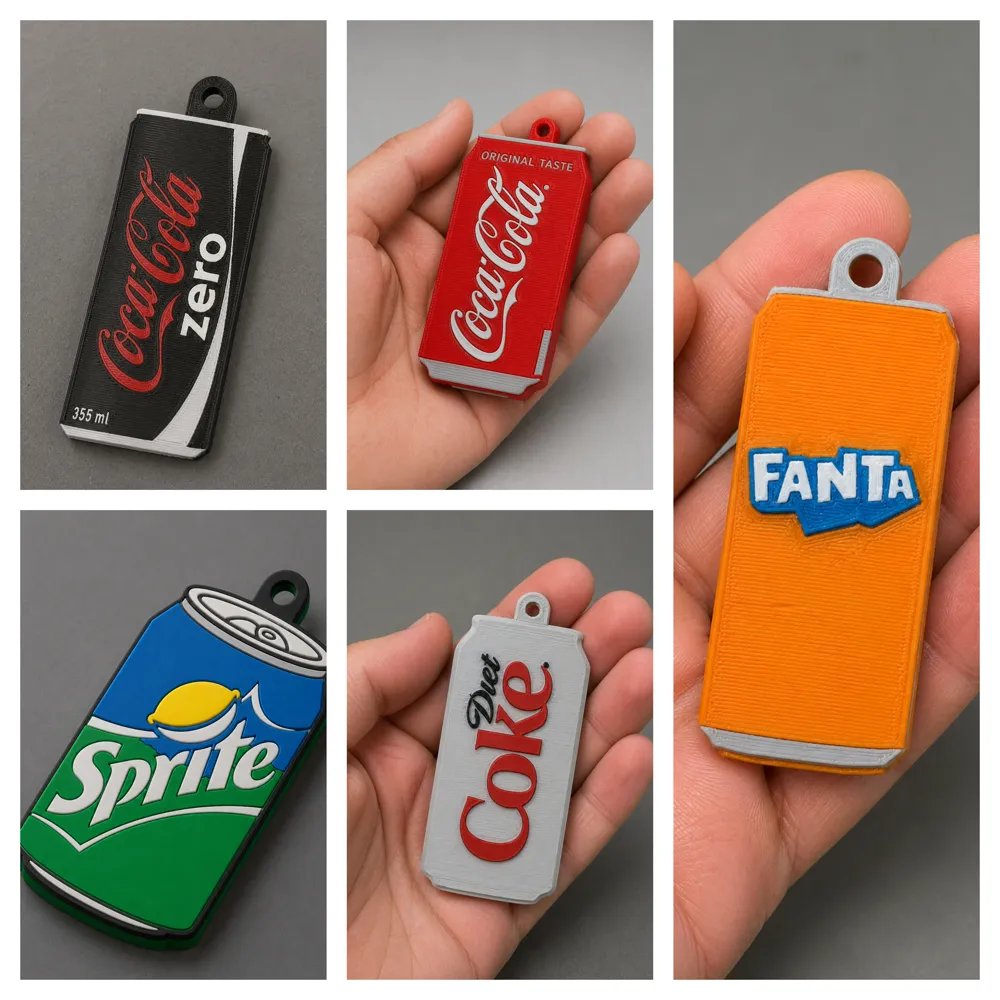 Coca Cola, Diet Zero Sprite Fanta Bottle Opener Keychain - Free 3D ...