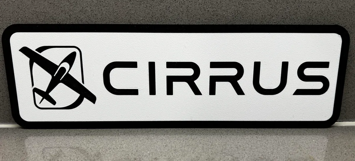 Cirrus Aircraft Logo Wall Display Sign by michaelwjerome MakerWorld ...