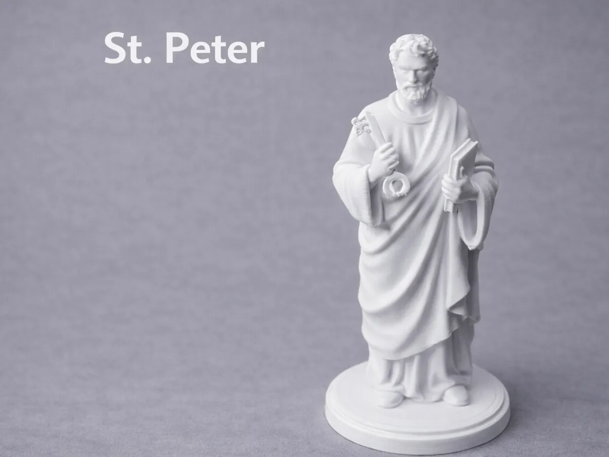 St. Peter Statue (leadership & spiritual strength) - Free 3D Print ...
