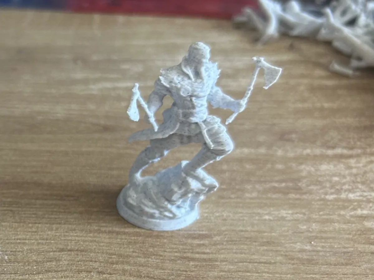 Viking Berserker Miniature Statue - Free 3D Print Model - MakerWorld