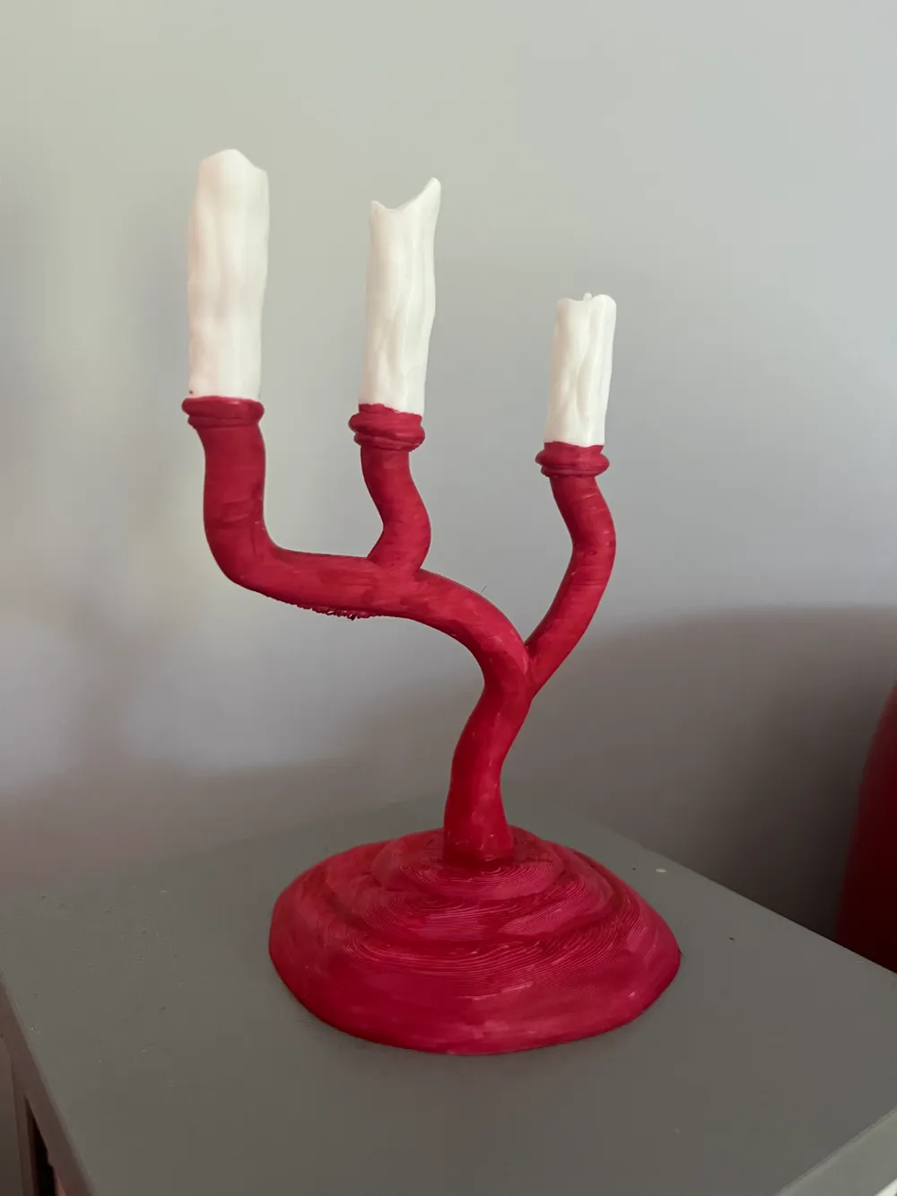 Whoville Grinch Inspired Candelabra Candlestick - Free 3D Print Model ...