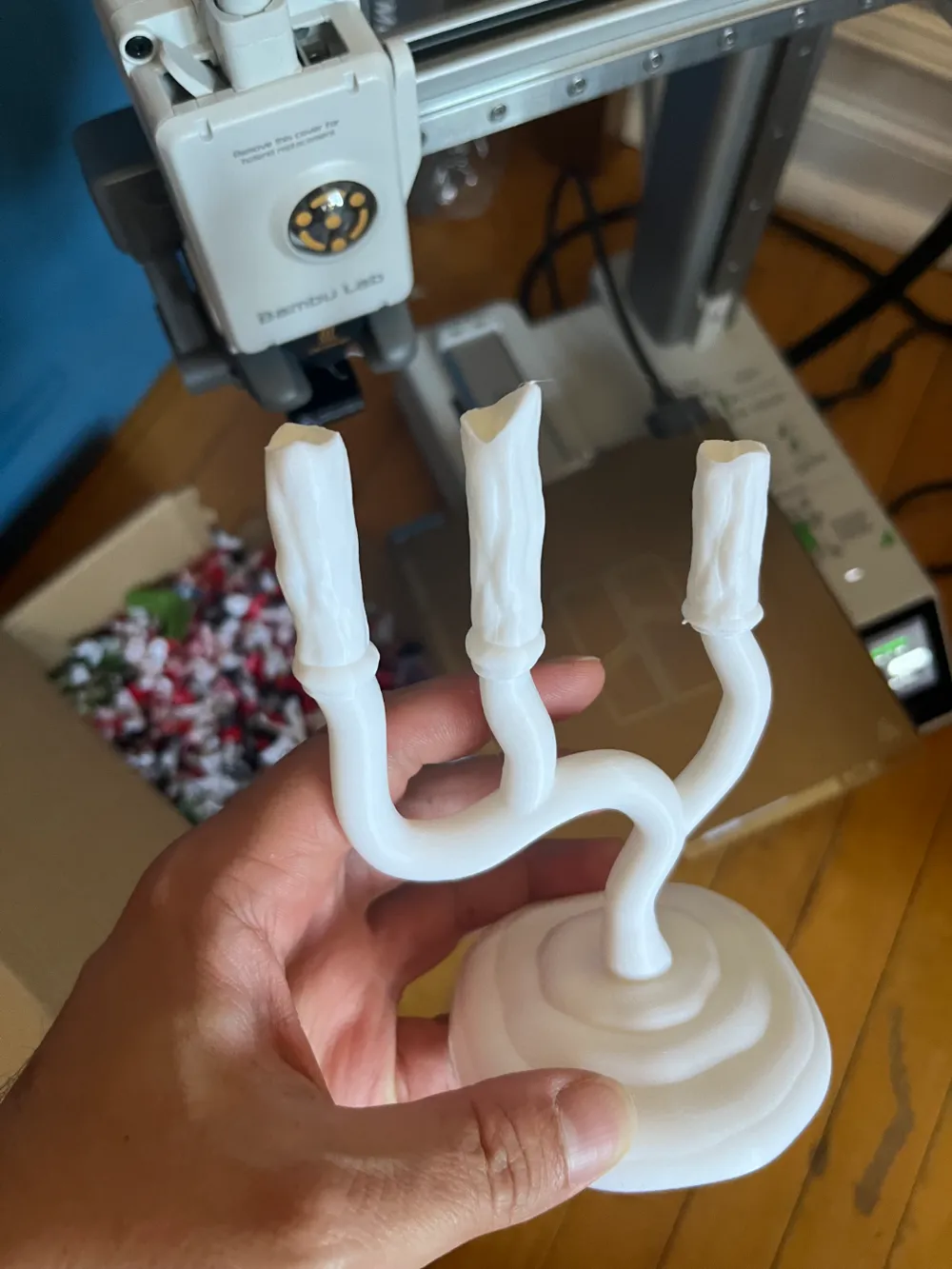 Whoville Grinch Inspired Candelabra Candlestick - Free 3D Print Model ...