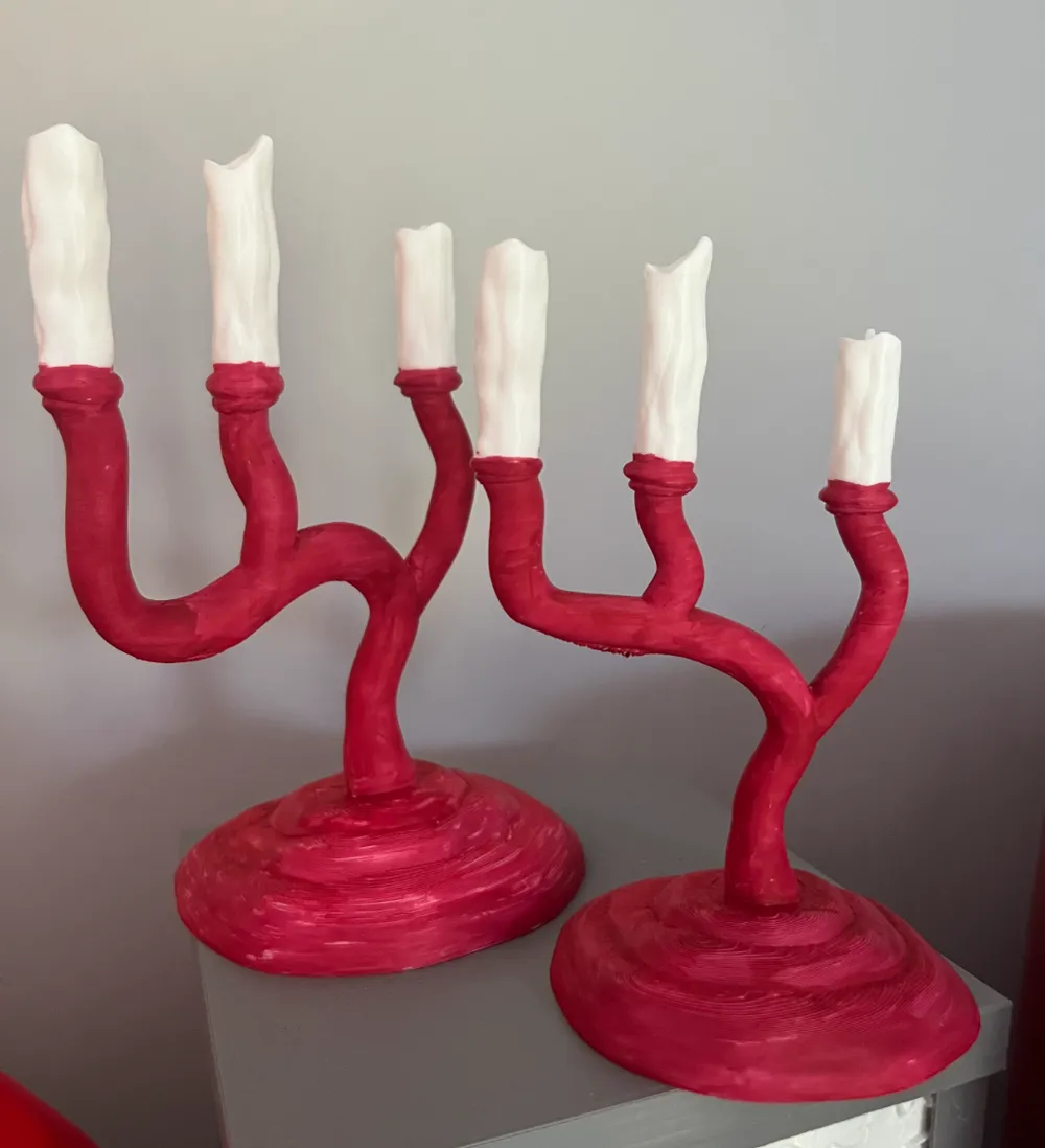Whoville Grinch Inspired Candelabra Candlestick - Free 3D Print Model ...