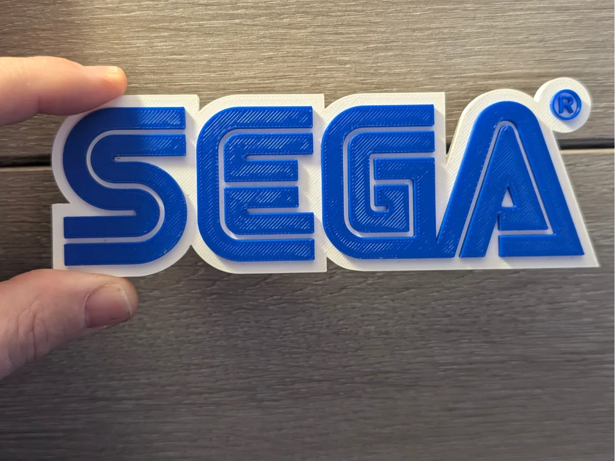 Sega logo sign - Free 3D Print Model - MakerWorld