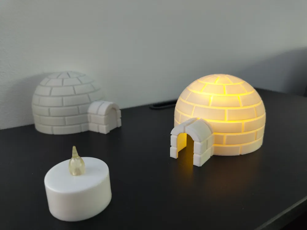Igloo little light lamp by Rabbiks - MakerWorld