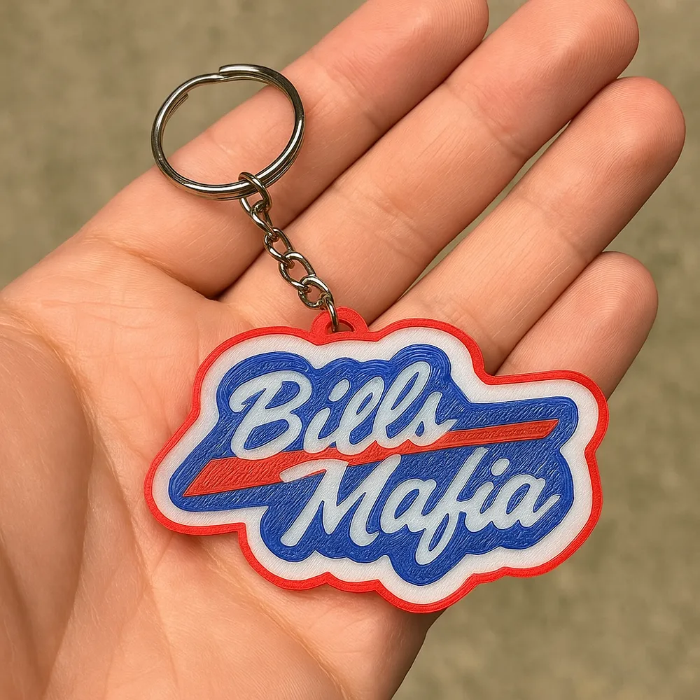 Bills Mafia Keychain by sportsamerica MakerWorld: Download Free 3D Models