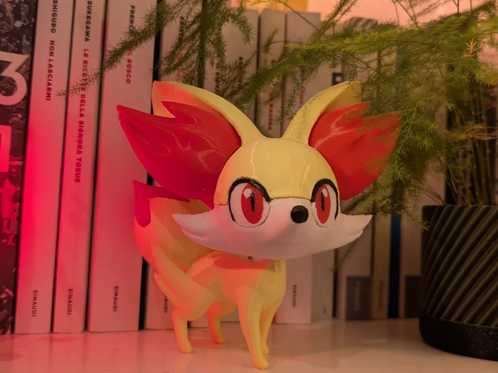 Fennekin Pokemon Multicolor Multipart NO AMS - Free 3D Print Model ...