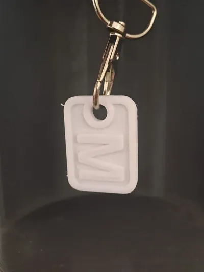 M keychain - Free 3D Print Model - MakerWorld