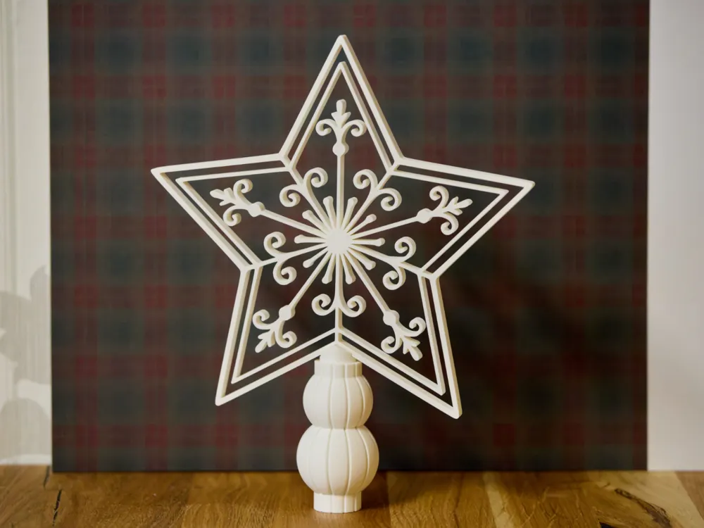 Christmas Tree Star Topper V1 - Free 3D Print Model - MakerWorld