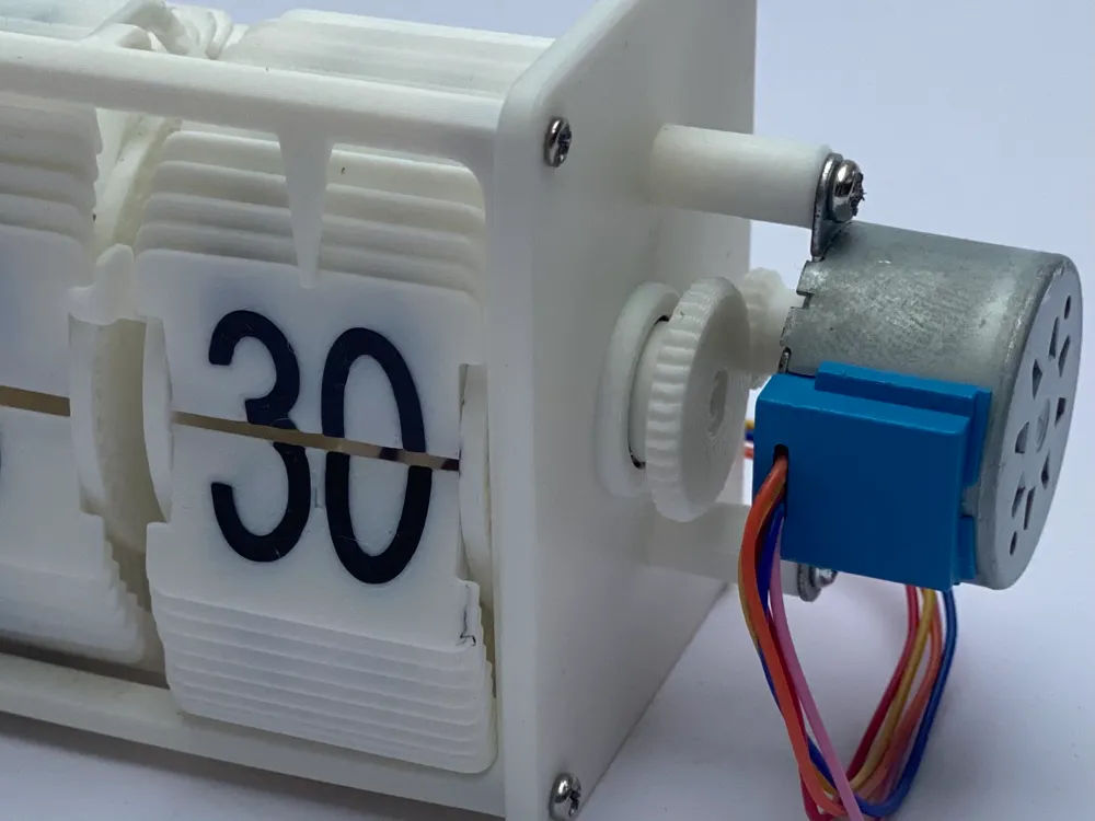 Flip Clock Mechanism - Free 3D Print Model - MakerWorld