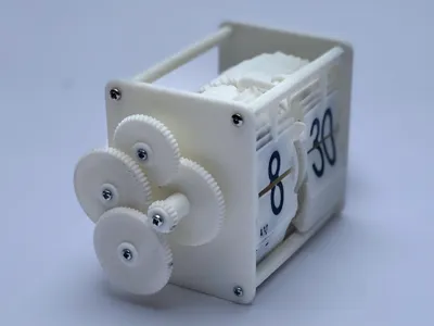 Flip Clock Mechanism by NotKuro MakerWorld: Download Free 3D Models