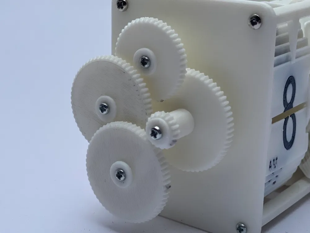 Flip Clock Mechanism - Free 3D Print Model - MakerWorld