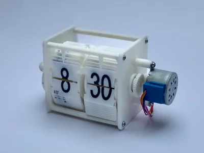 Flip Clock Mechanism by NotKuro MakerWorld: Download Free 3D Models