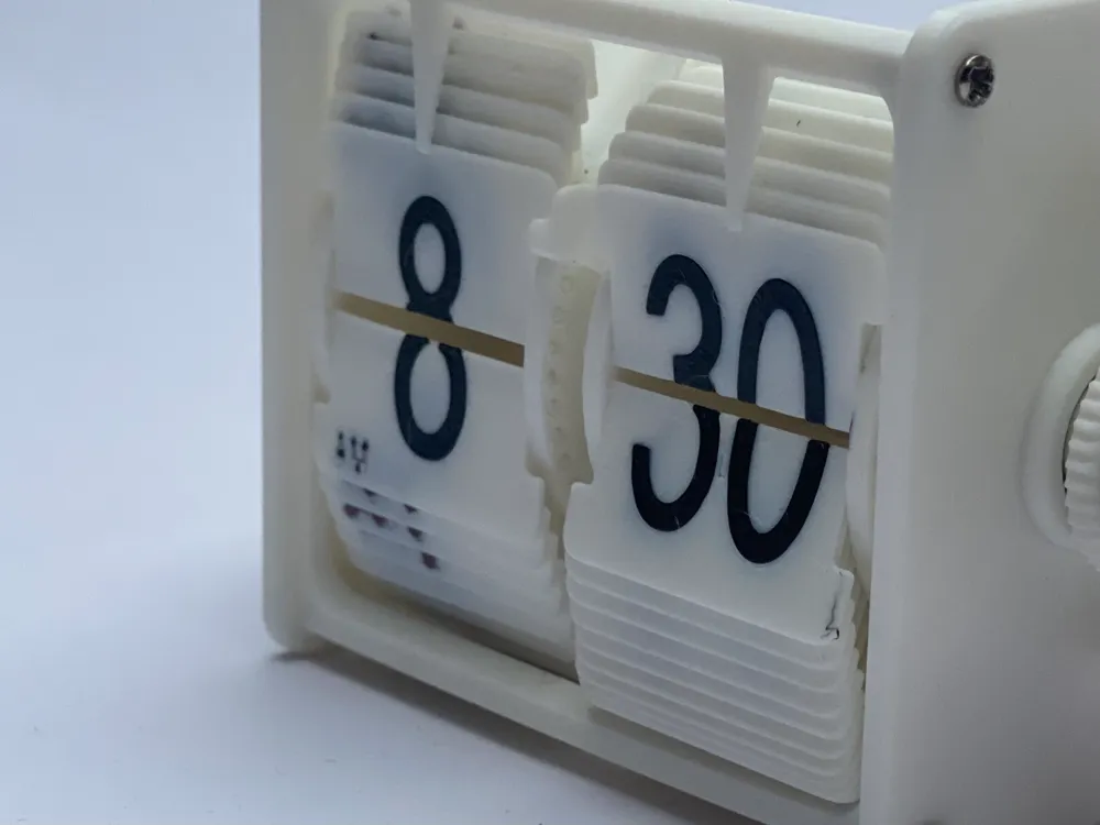 Flip Clock Mechanism - Free 3D Print Model - MakerWorld