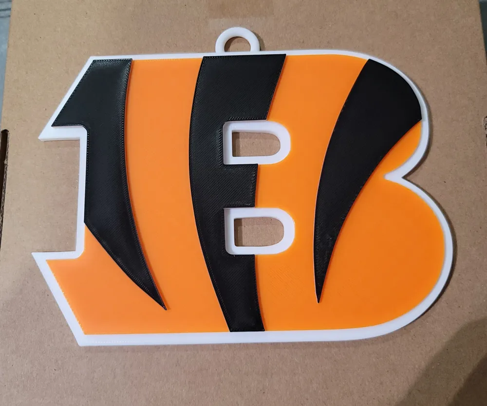 Cincinnati Bengals 3d Logo 180mm series by mercadogarzas - MakerWorld