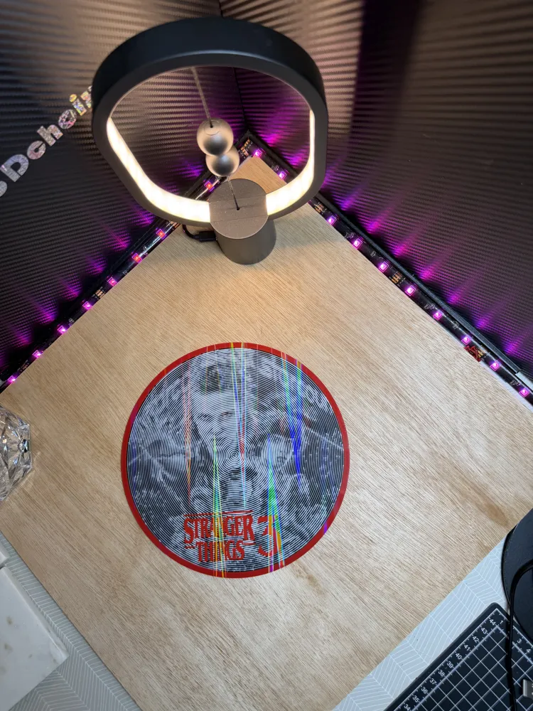 Vinyl Illusion Stranger Things Season 3 Art3Dchoix - Free 3D Print ...