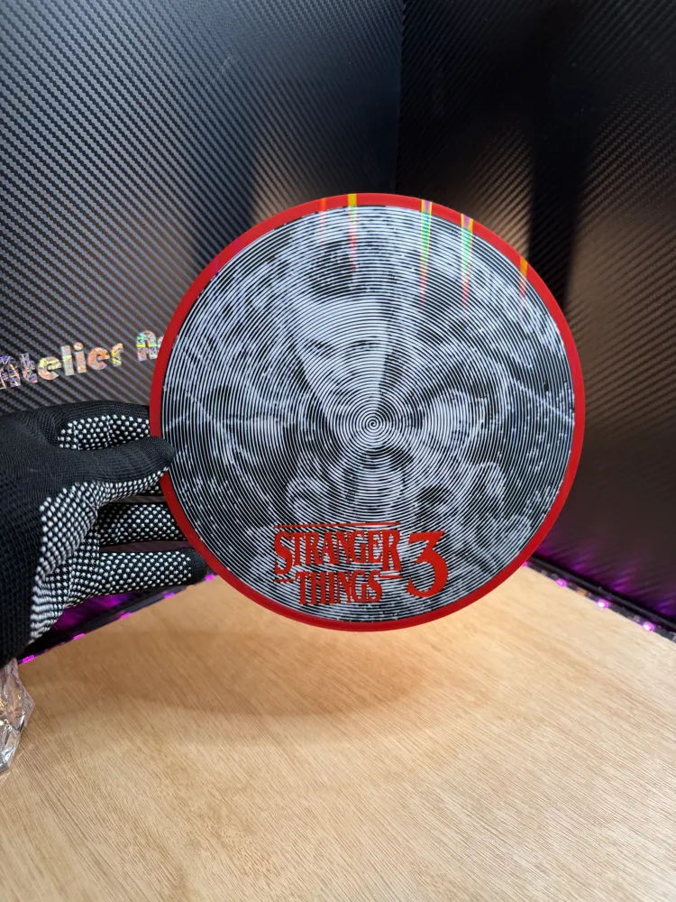 Vinyl Illusion Stranger Things Season 3 Art3Dchoix - Free 3D Print ...