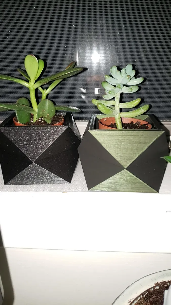 Set of Geometric Planters by TurtleTech Creations - MakerWorld