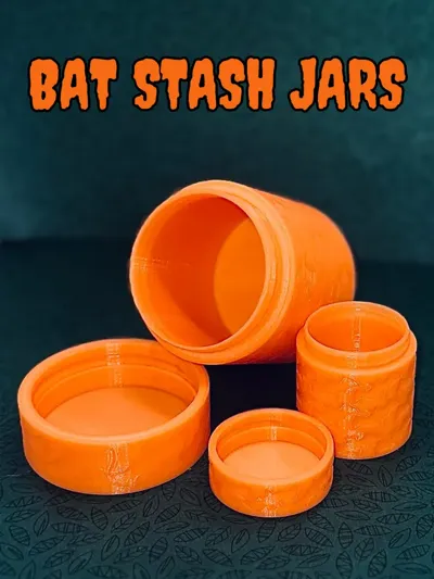 Bat Stash Jars by PiNK_3DP - MakerWorld
