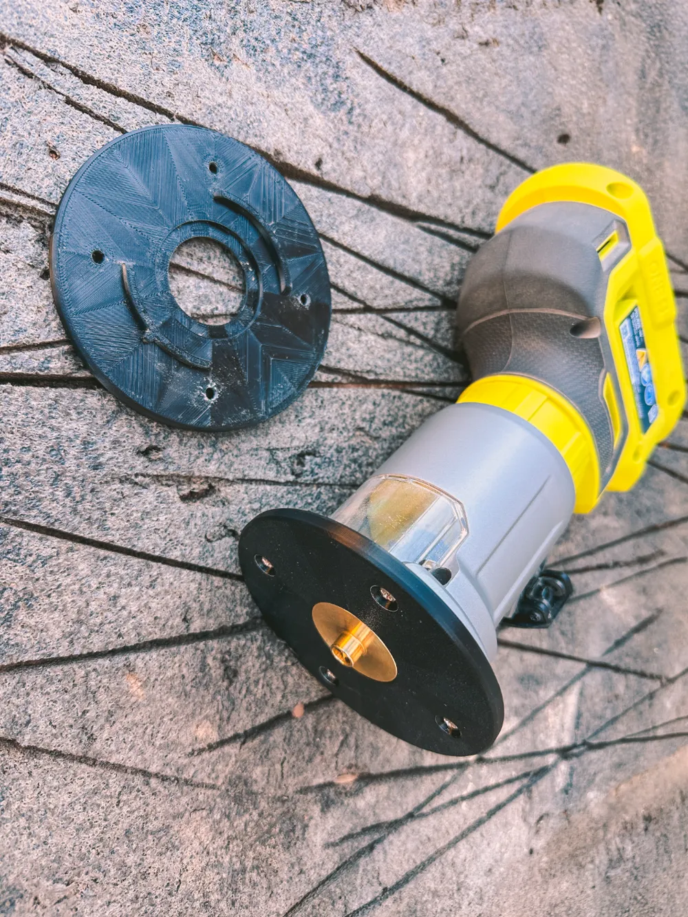 Ryobi P601 30mm Bushing 105mm Round Base Plate by abeaboubakare ...