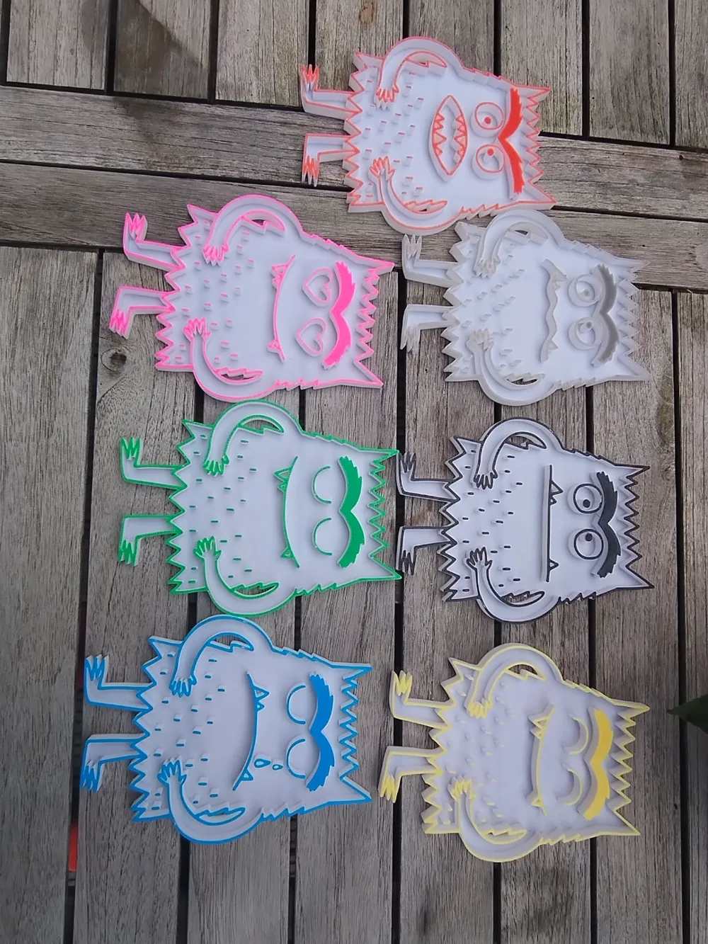 color monsters filling trays by Juf Joni - MakerWorld