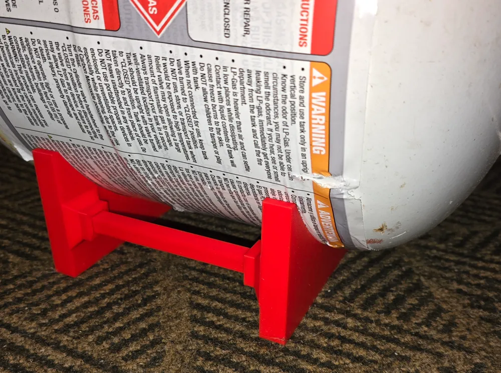 20 lb Propane Tank Cradle - Free 3D Print Model - MakerWorld