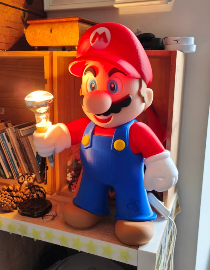 SUPER MARIO Lamp +30cm Remixed by adc design MakerWorld: Download Free ...