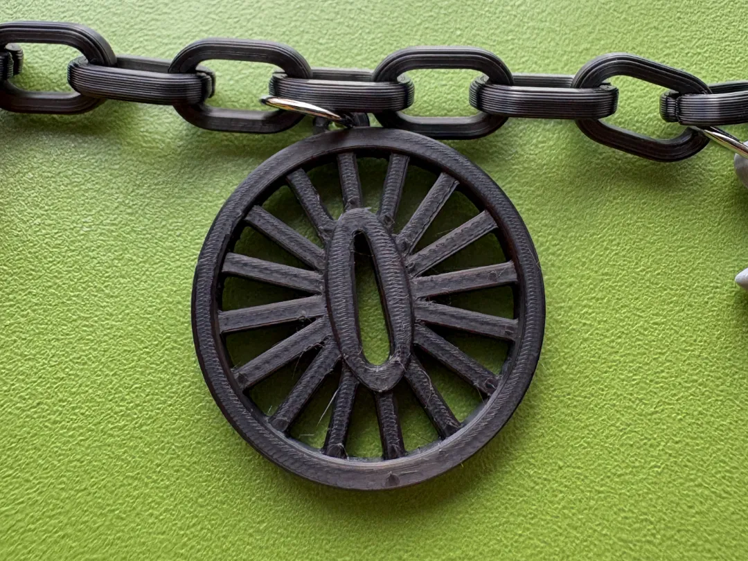 Demon Slayer Tanjiro Sword Hilt Charm - Free 3D Print Model - MakerWorld