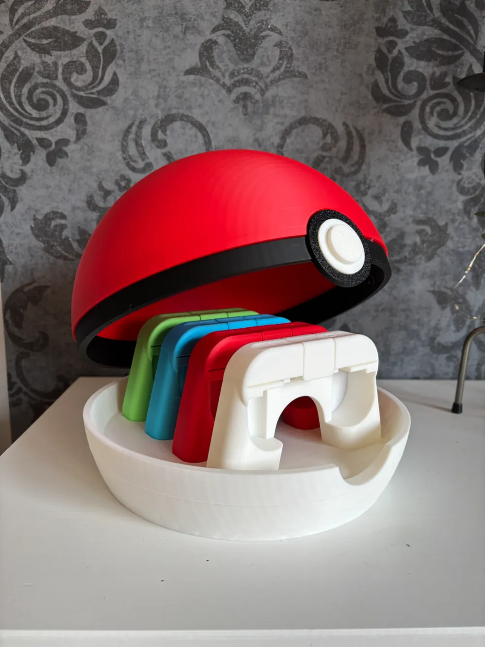 Pokeball Nintendo Switch JoyCon Controller Stand - Free 3D Print Model ...