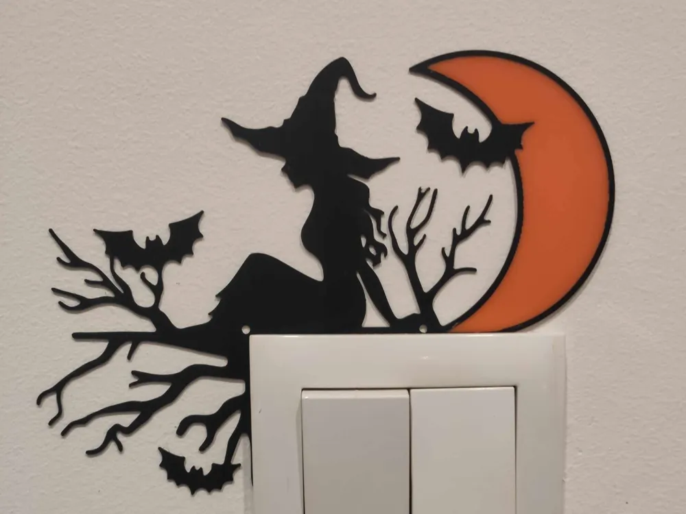 halloween light switch witch by Satisartes MakerWorld: Download Free 3D ...