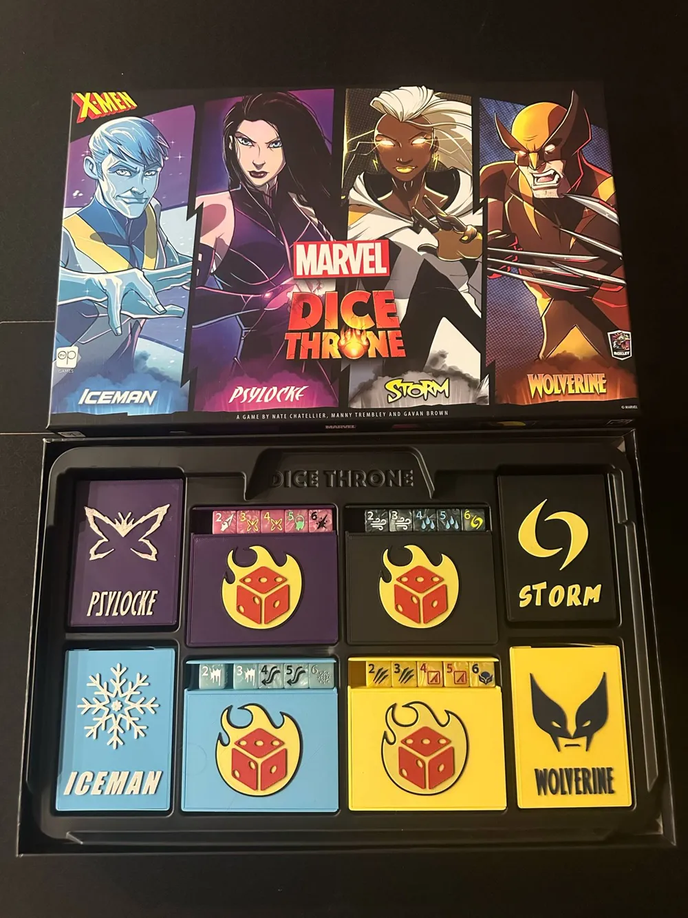Dice throne X-Men characters insert with lids - Free 3D Print Model ...