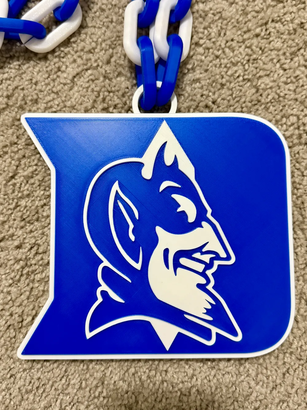 Duke Blue Devils logo chain by CTK 3D Printing - MakerWorld
