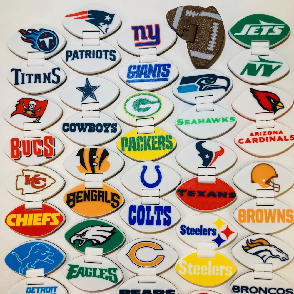NFL Football Slider + Flip Fidgets