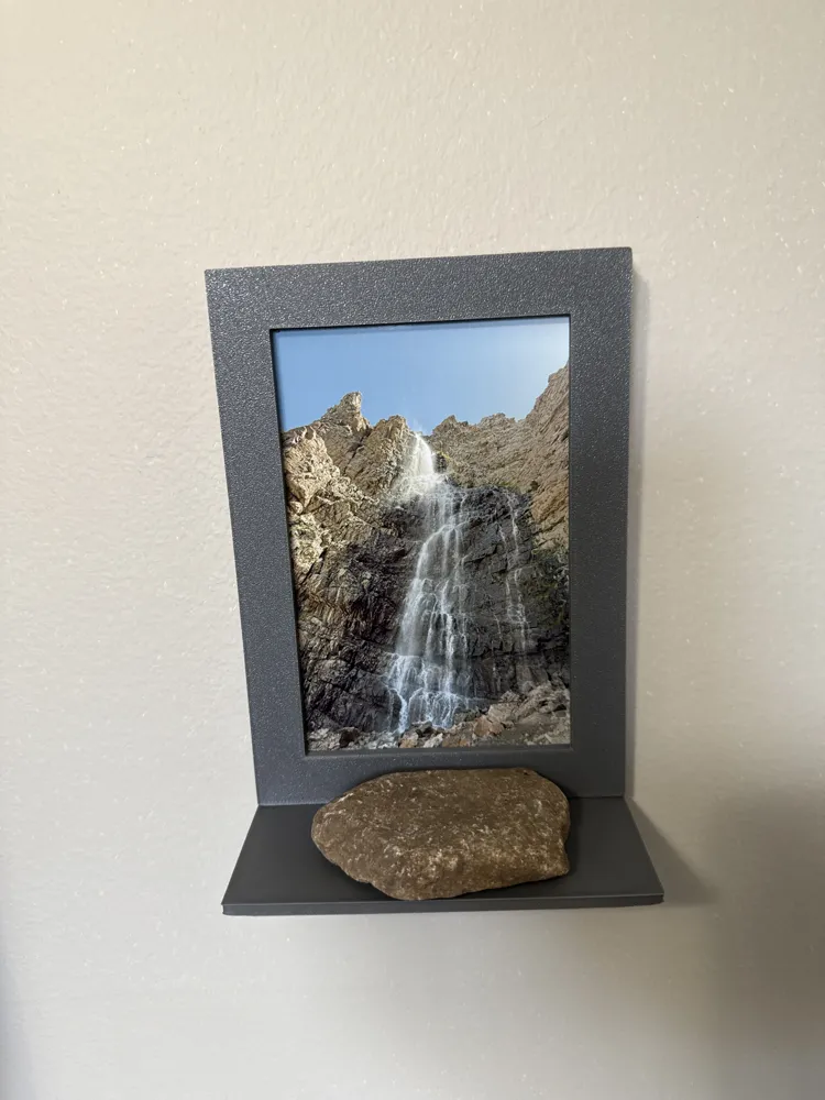 Photo Frame 4x6 With Shelf - Free 3D Print Model - MakerWorld