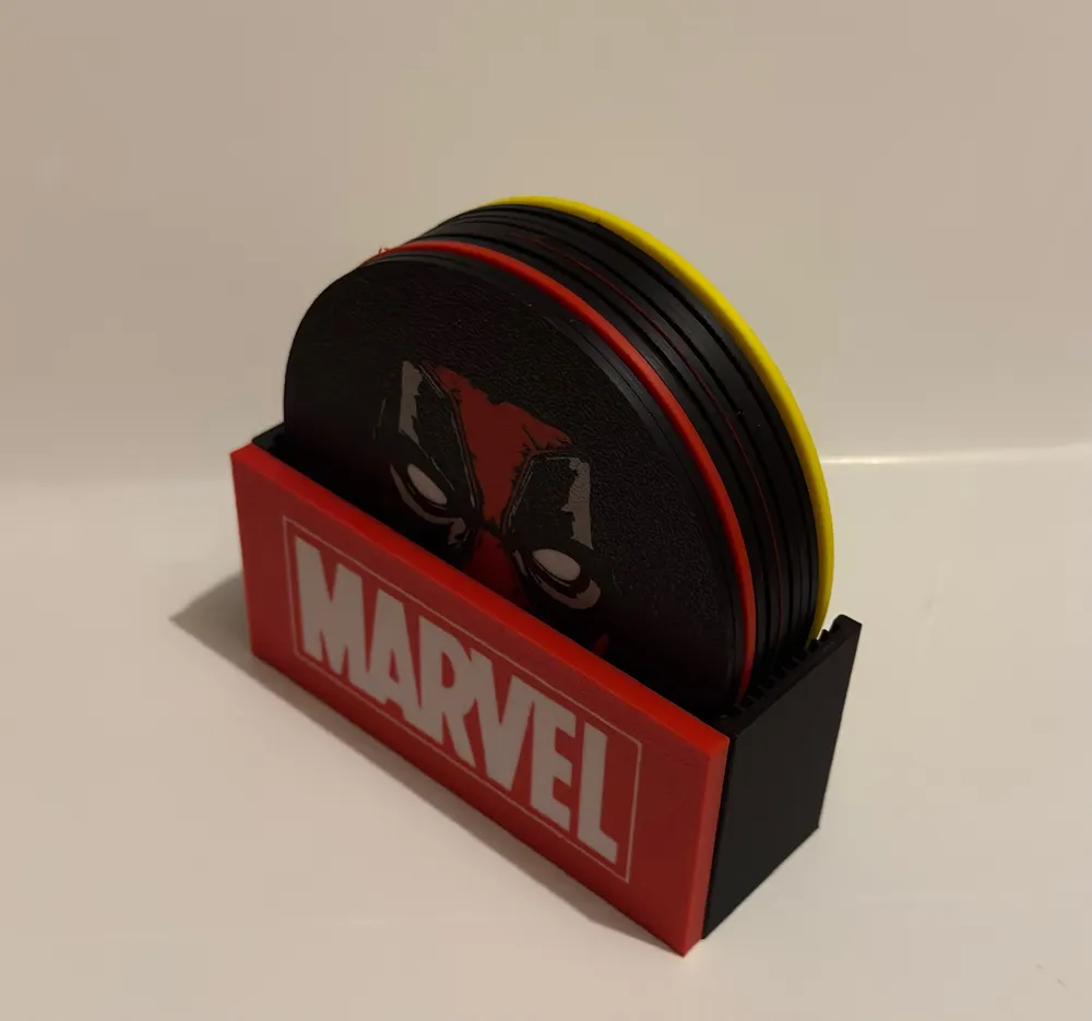 Marvel Coaster Holder by Painleecher MakerWorld: Download Free 3D Models