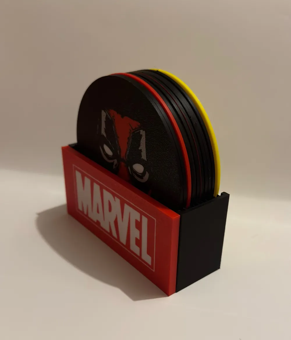 Marvel Coaster Holder by Painleecher MakerWorld: Download Free 3D Models