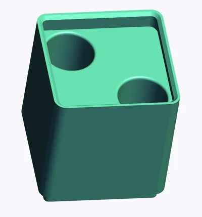 Gridfinity Basic 4 x 16mm Holes 1x1 by col4444 - MakerWorld