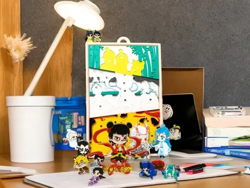 Nezha 2 Full Character Magnetic Adsorption Sticker Puzzle Commemorative ...