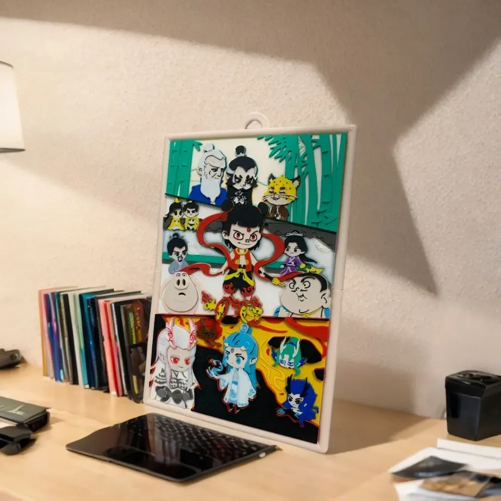 Nezha 2 Full Character Magnetic Adsorption Sticker Puzzle Commemorative ...