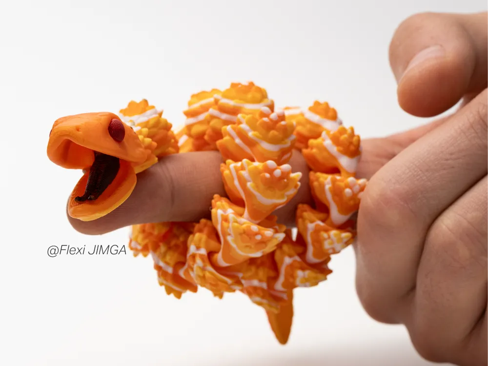 Mini Snake Articulated Animal - Free 3D Print Model - MakerWorld